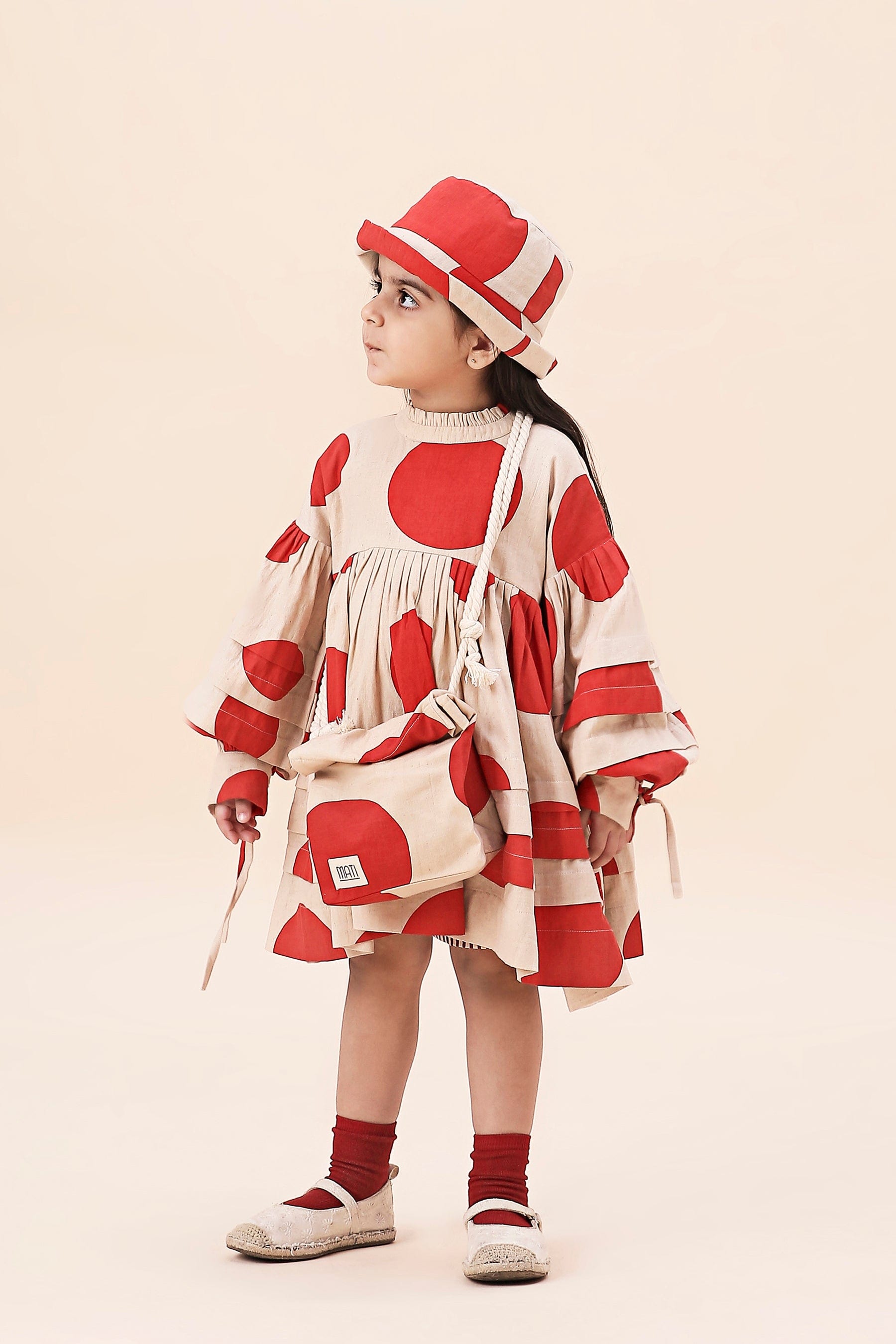 Mini MATI Girls Red Polka Avira Dress – Mati