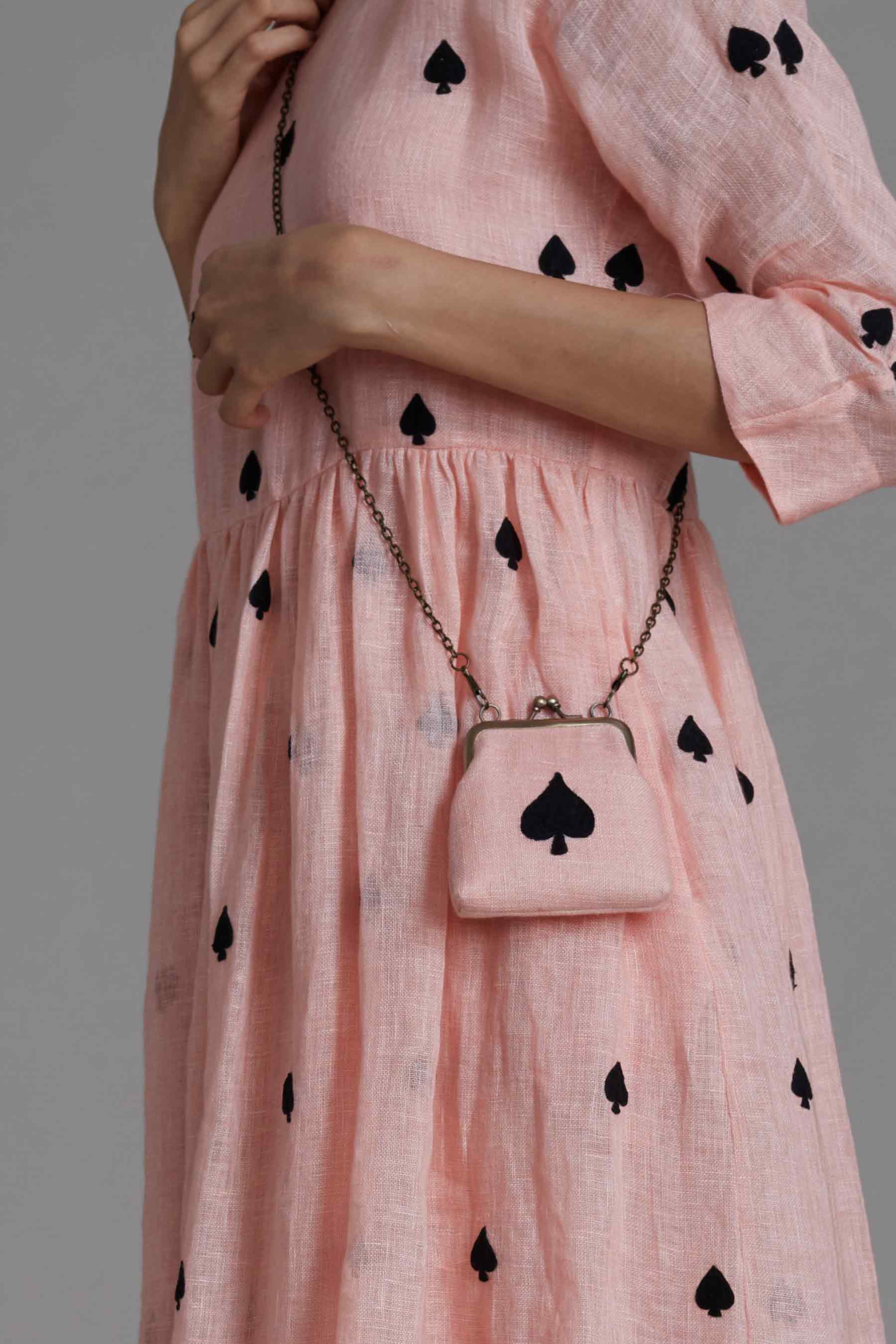 Spade Pink Coin Clutch – Mati