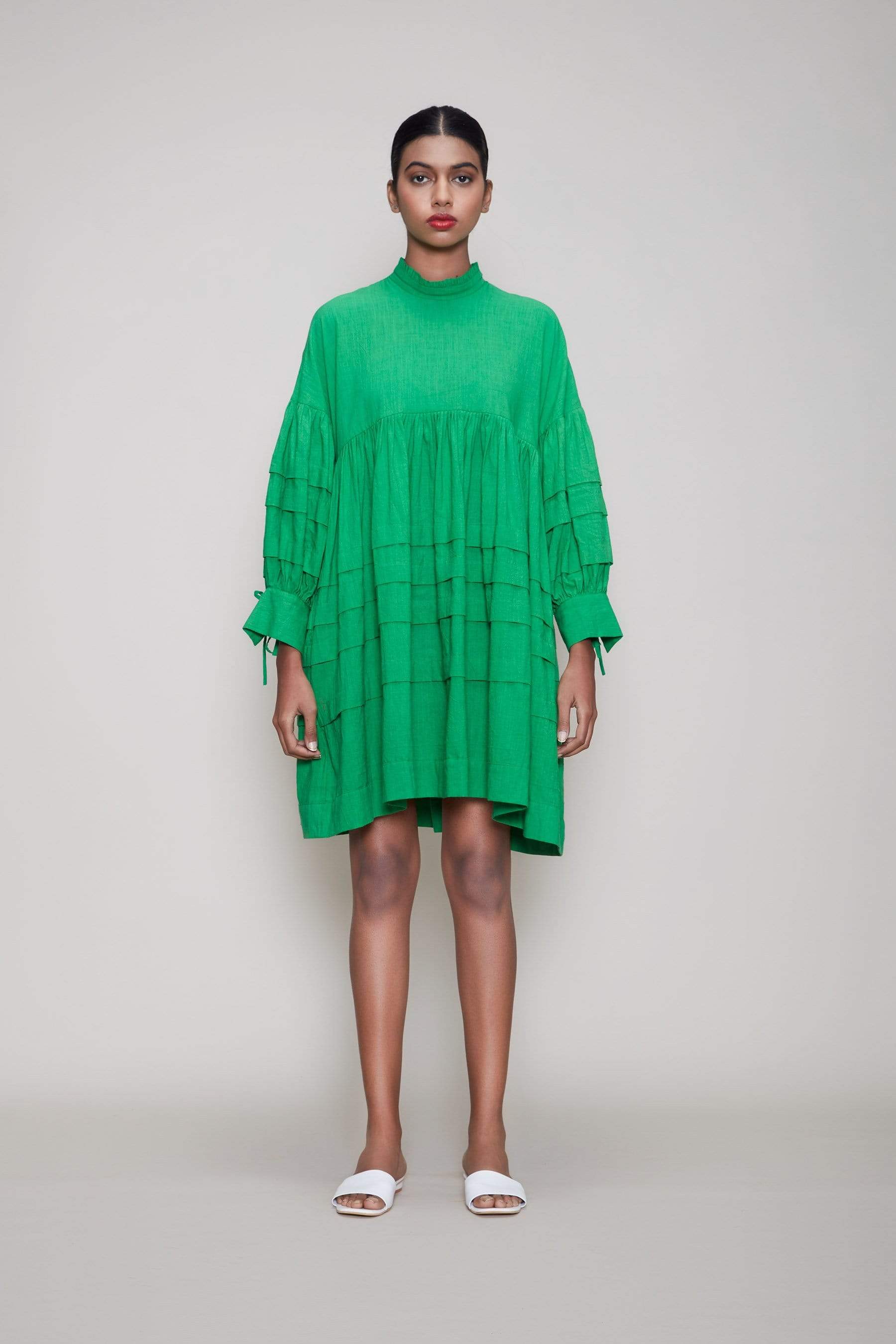 Buy Handwoven Pure Cotton Dress by MATI-Sustainable & Ethical Luxury ...