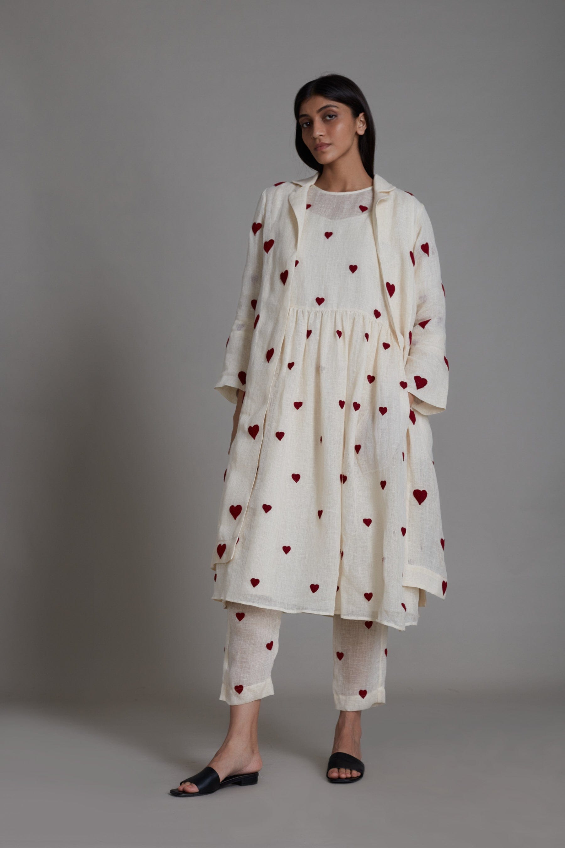 Buy Handwoven Pure Linen Co-Ord Set by MATI-Sustainable & Ethical ...